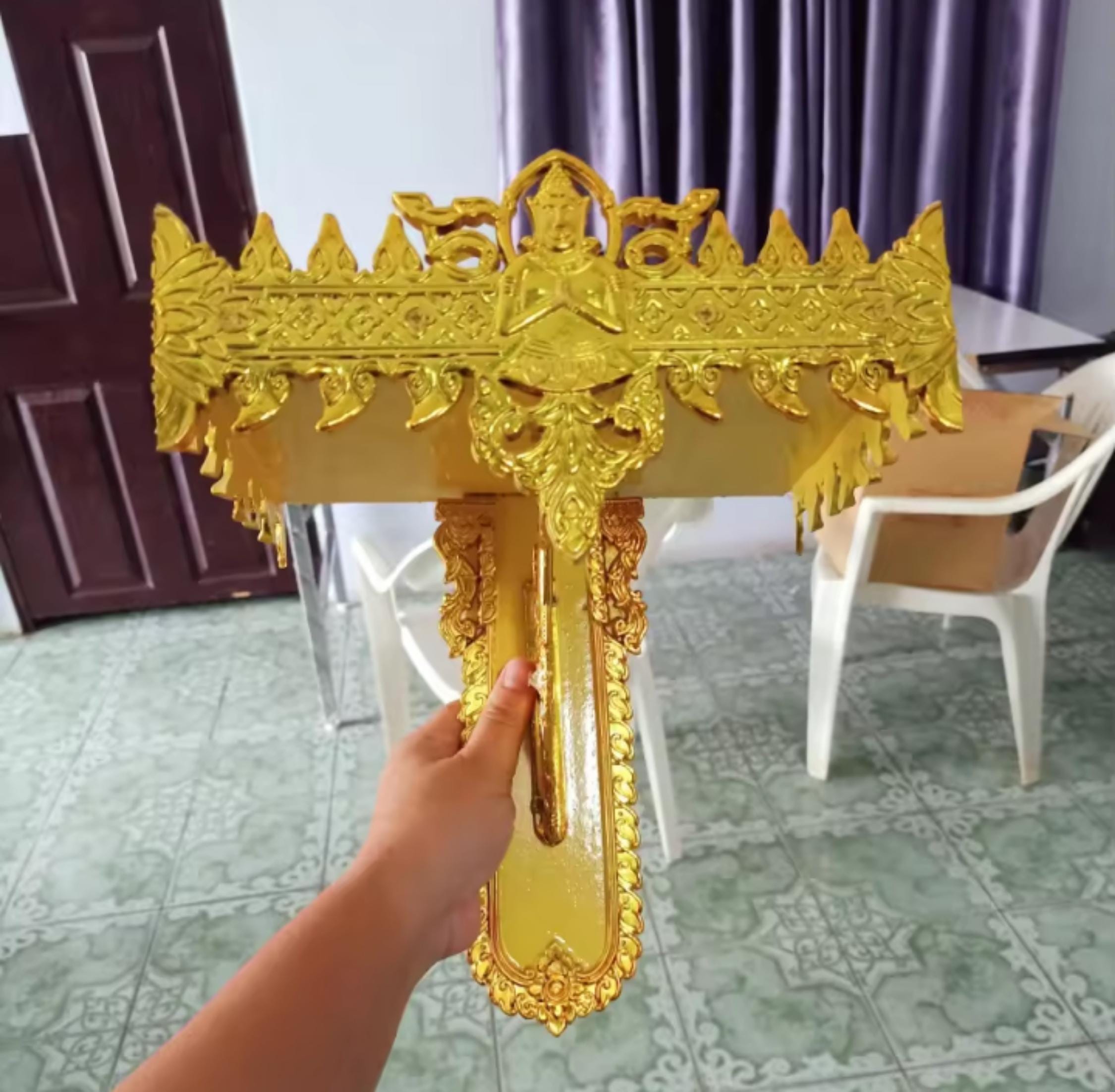 Handcrafted Thai Buddha Shelf: Wall-mounted Sacred Decor - Etsy