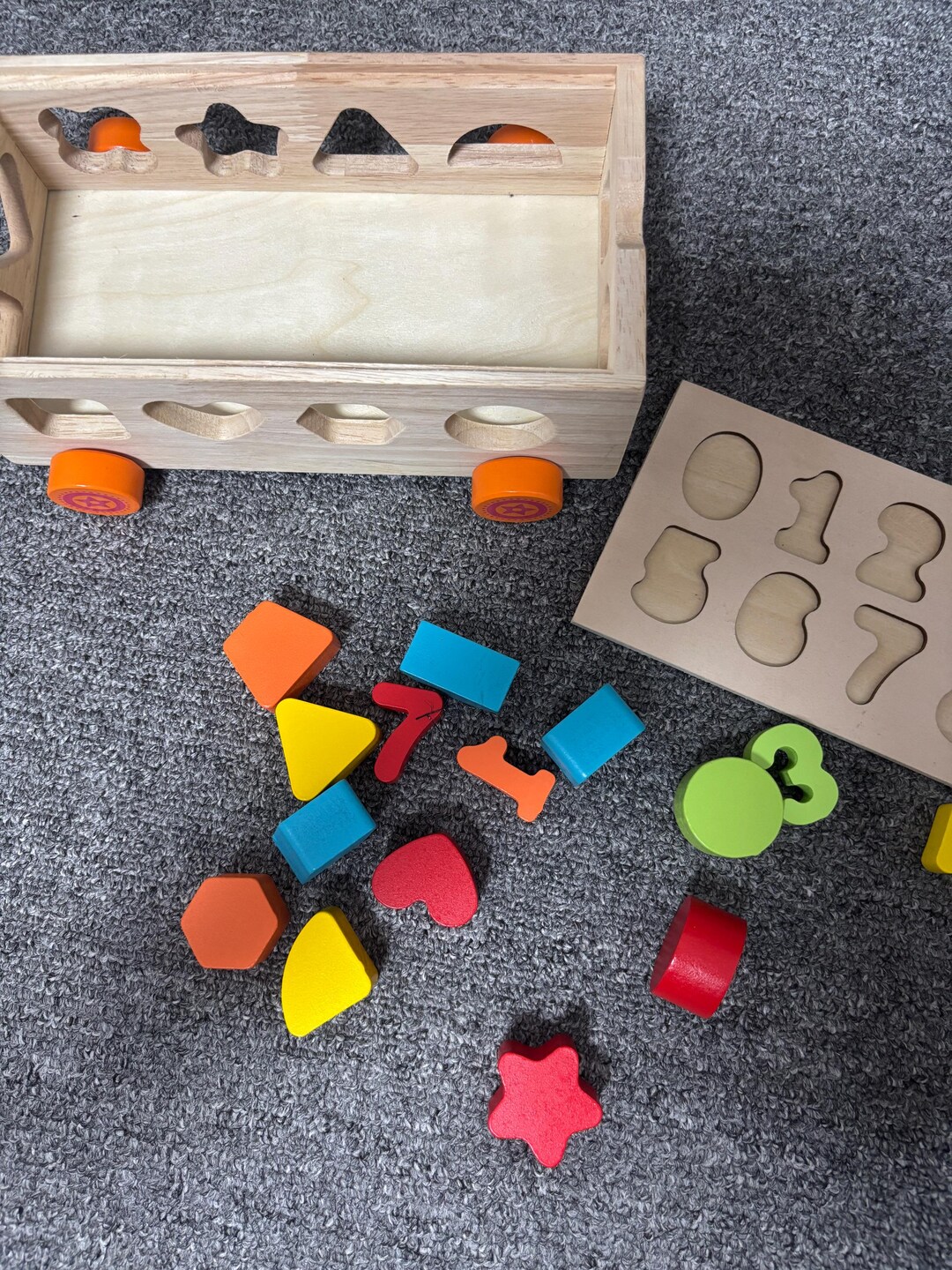 Wooden Shape Sorting Car for Kids - Etsy