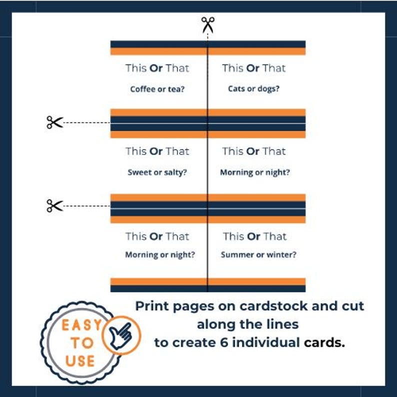 This or That Card Game- for People With Early to Middle Stage Dementia ...