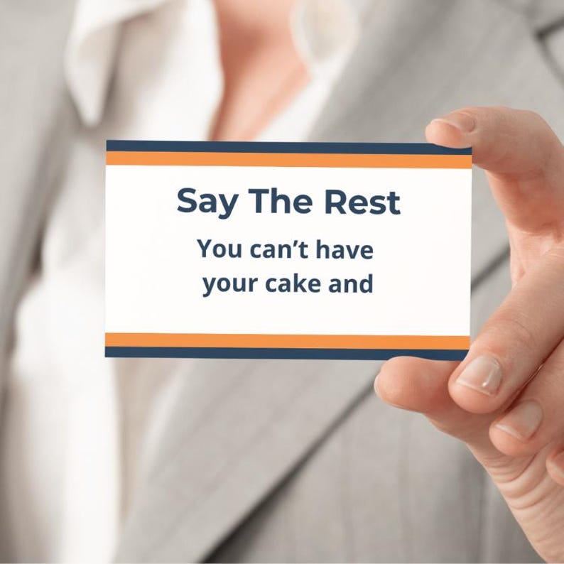 Say the Rest- Timeless Expressions, Endless Fun - Etsy