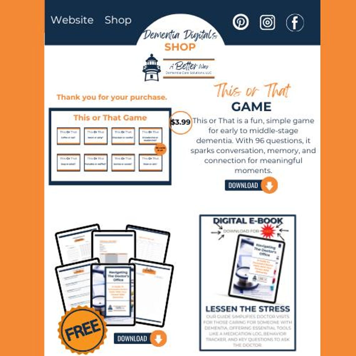 This or That Card Game- for People With Early to Middle Stage Dementia ...