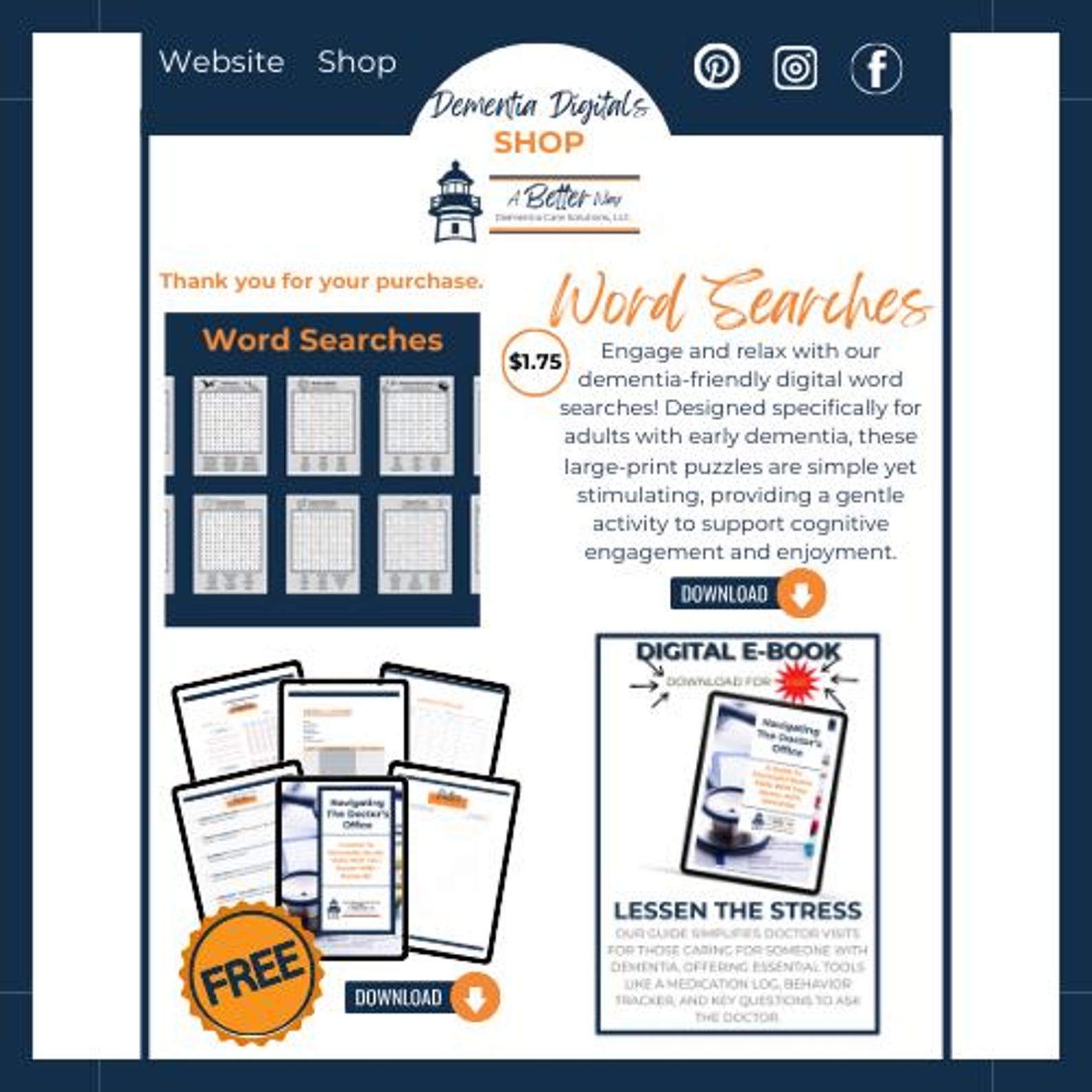 Easy Word Search Pages for Adults With Dementia- Large Print Brain ...