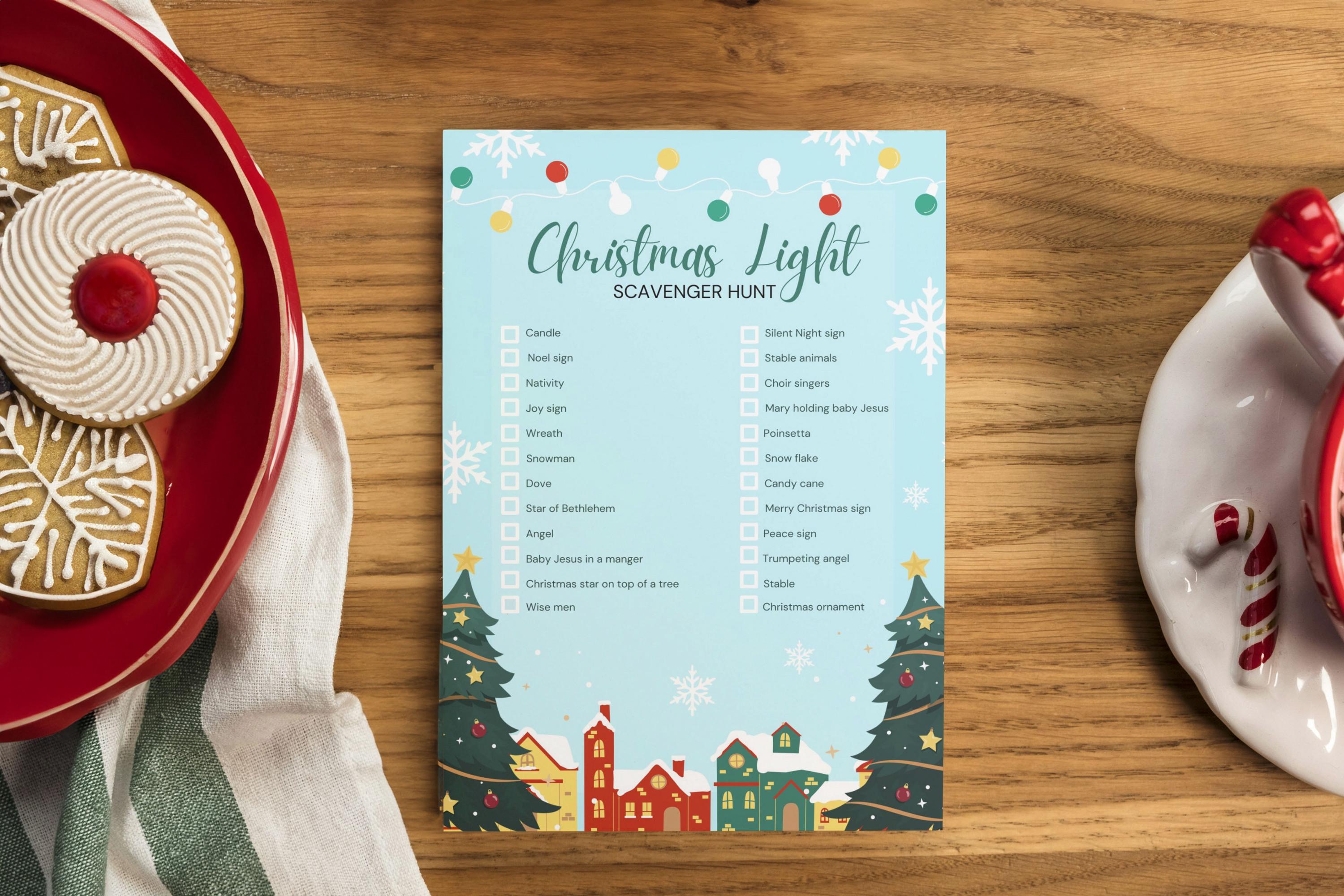 Christmas Scavenger Hunt Printable - Holiday Activity for Kids ...