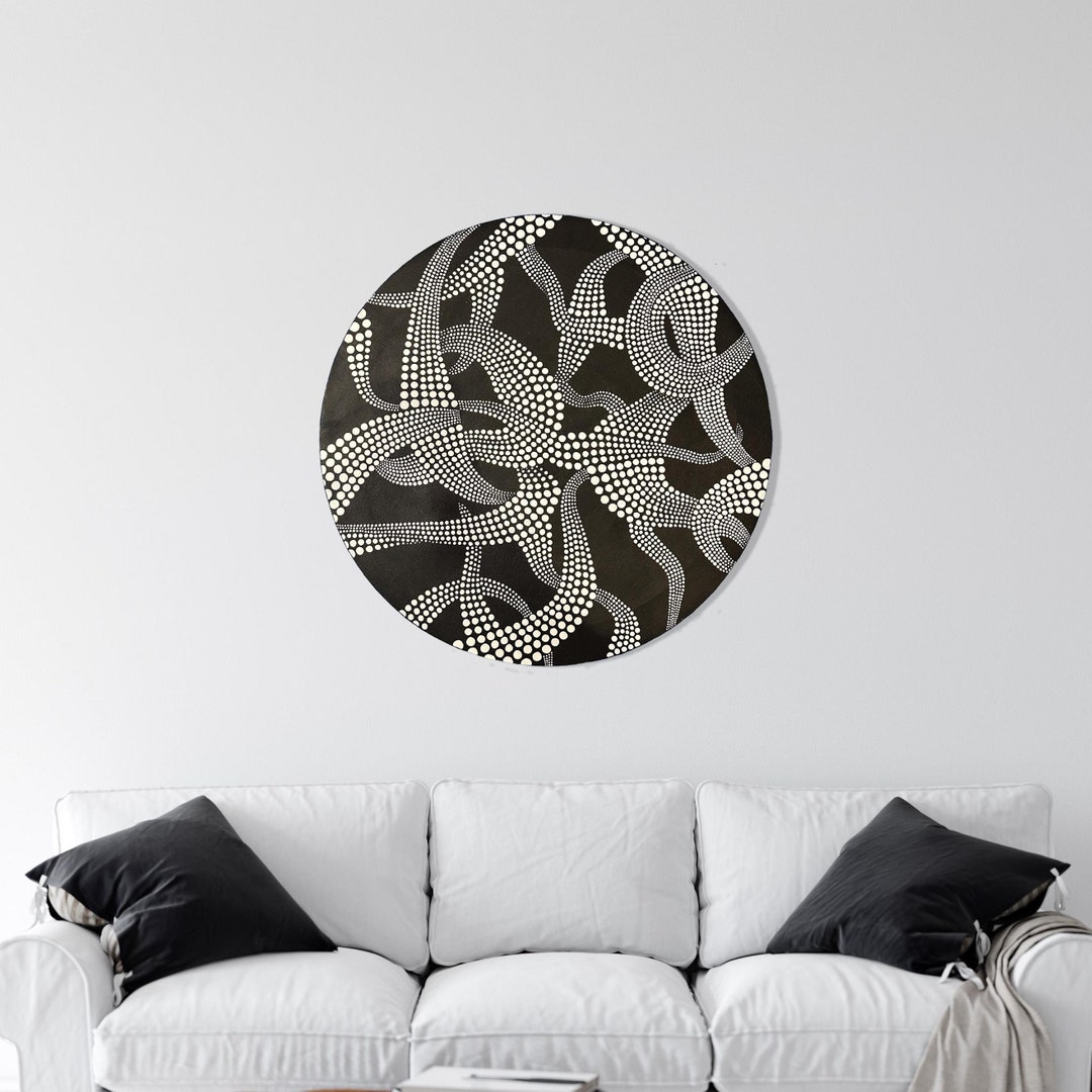 Dot Art Painting Original Wall Art Dotted Artwork Unique Home Decor ...