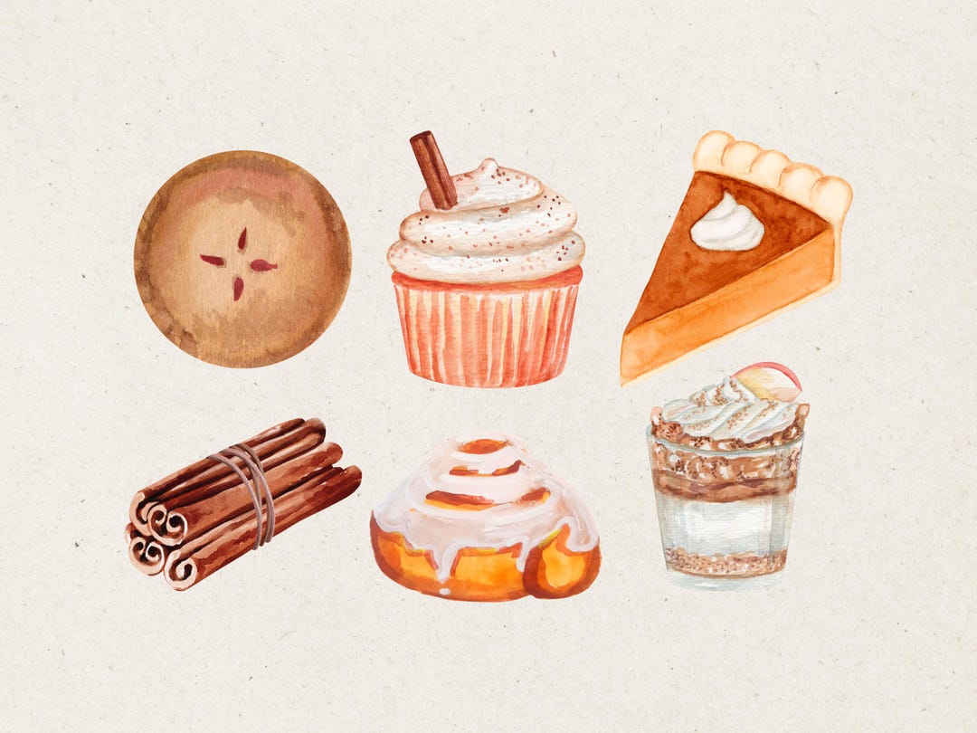 Fall Clipart Download for Fall PNG Graphic for Halloween, Fall Treats ...