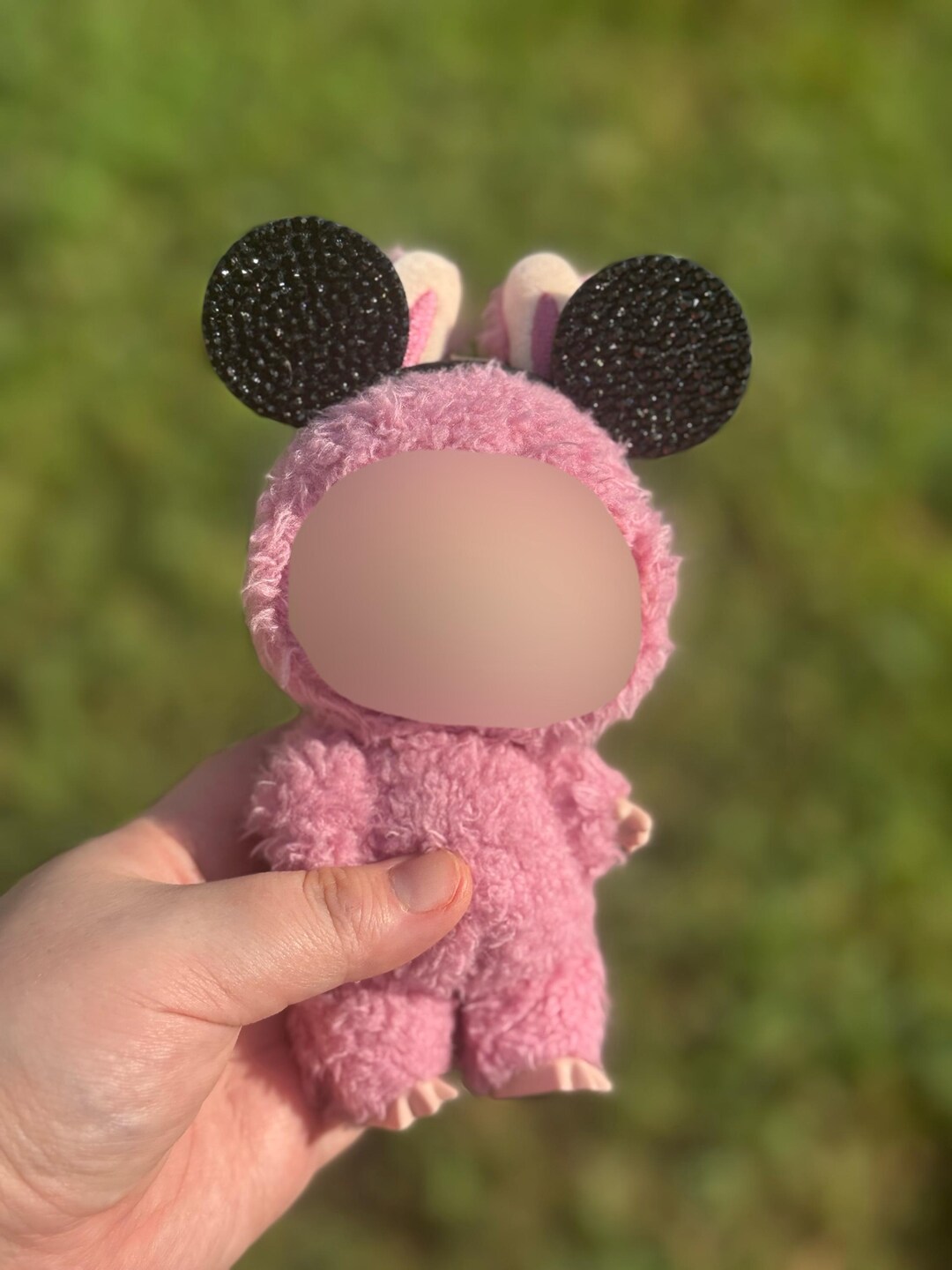 3D Printed Rhinestone Mouse Ears: Monster Pendant Accessories - Etsy