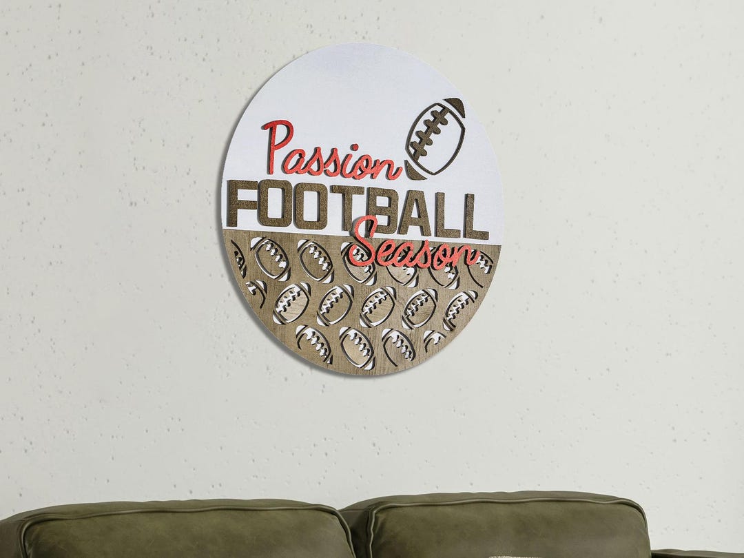 Football Sign, Football Door Sign, Custom Football Name Sign, Football ...