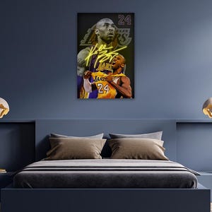 Kobe Bryant Neon Light Sign Tribute NBA Basketball Wall Art & Framed ...
