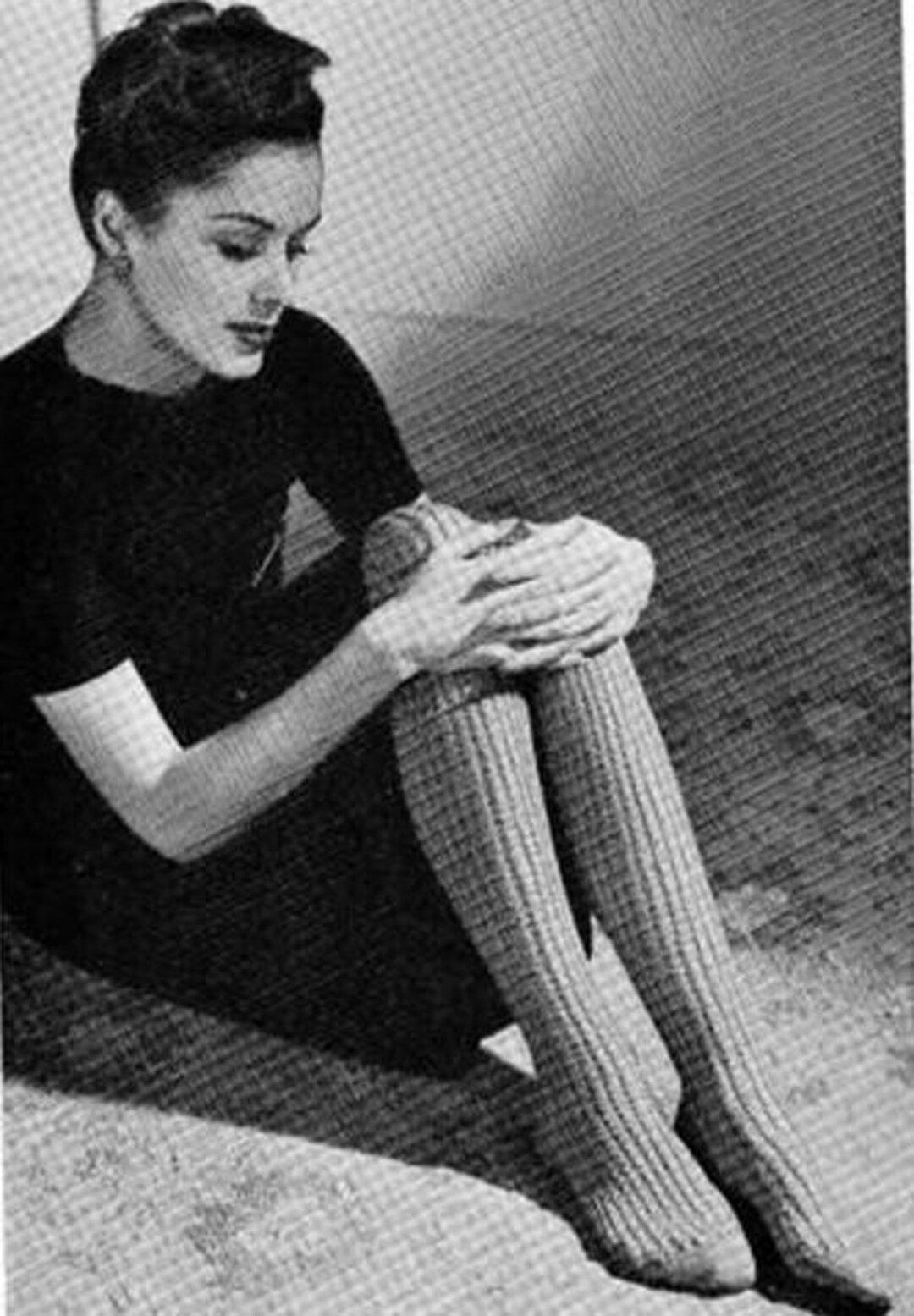 Vintage 1940s Home Knit Stockings Knitting Pattern September 1942 - Etsy