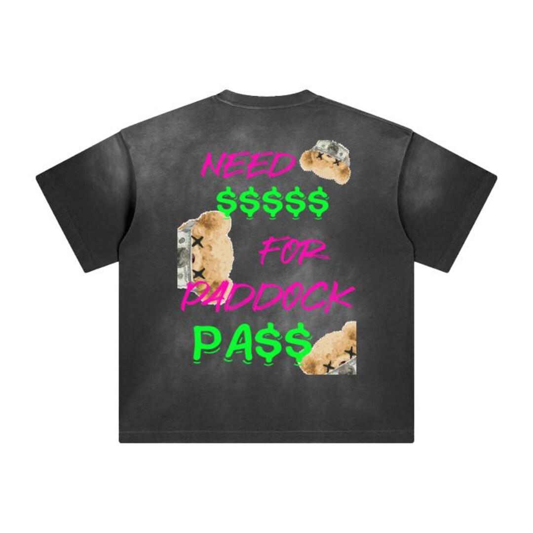 The Formula 1 Paddock Pass Oversize Streetwear Patches Washed Tee. - Etsy