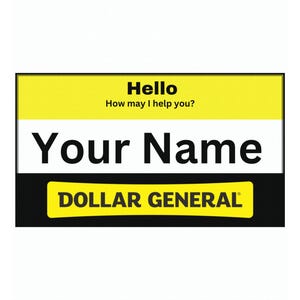 Dollar General Name Tag Shirt - Etsy