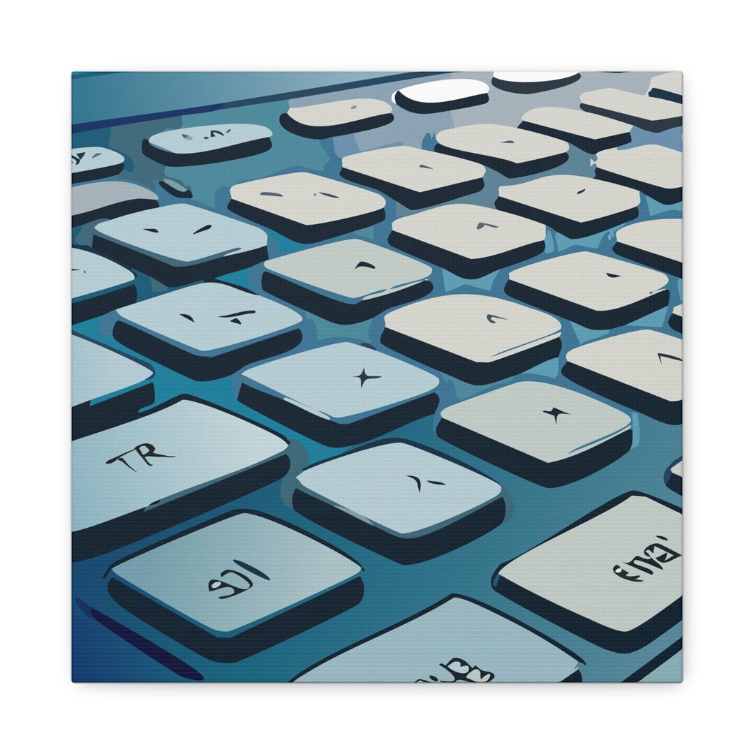 Wall Art, Computer Keyboard Wall Art, Office Decor, Tech Geek Gift ...