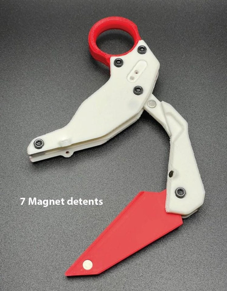 Karambit Fidget Toy With Magnet Detents - Reverse Tanto Blade - Etsy