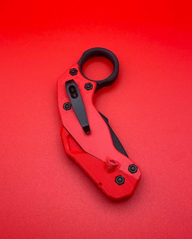 Karambit Fidget Toy With Magnet Detents - Harpoon Talon Blade - Etsy