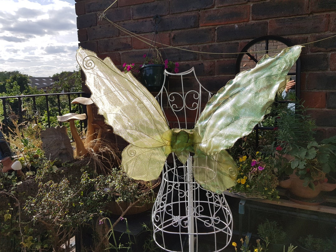 Green Leaf Fairy Wings, Realistic and Iridescent. - Etsy