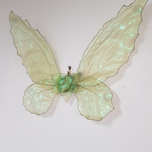 Green Leaf Forest Woodland Fairy Wings, Realistic and Iridescent. - Etsy