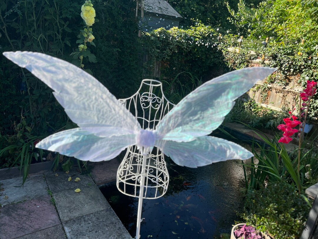 Large White Iridescent Pixie Wings - Etsy UK