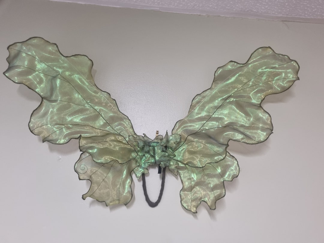Green Oak Leaf Fairy Wings, Realistic and Iridescent. - Etsy