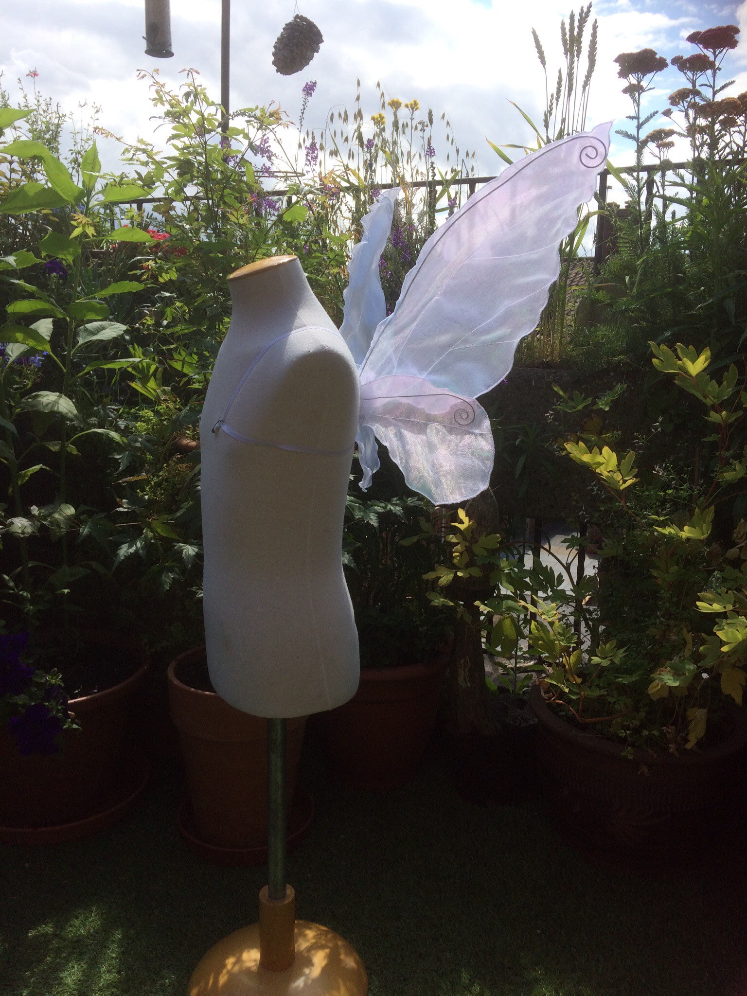 Fairy Wings Tinkerbell Style White Iridescent Small Etsy