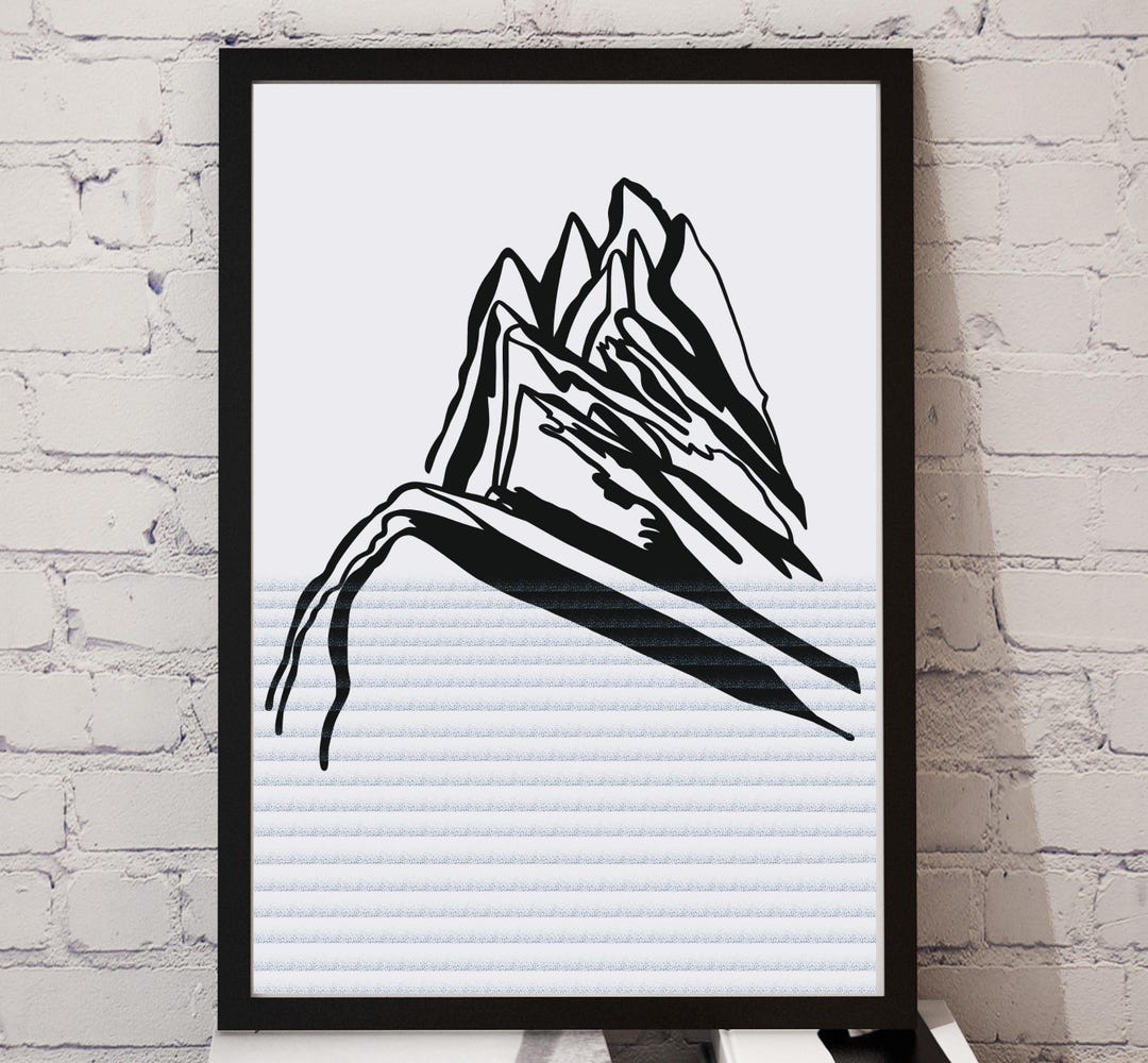 Seceda Art Print Dolomites Art Print Alps Prints Dolomites Outline ...
