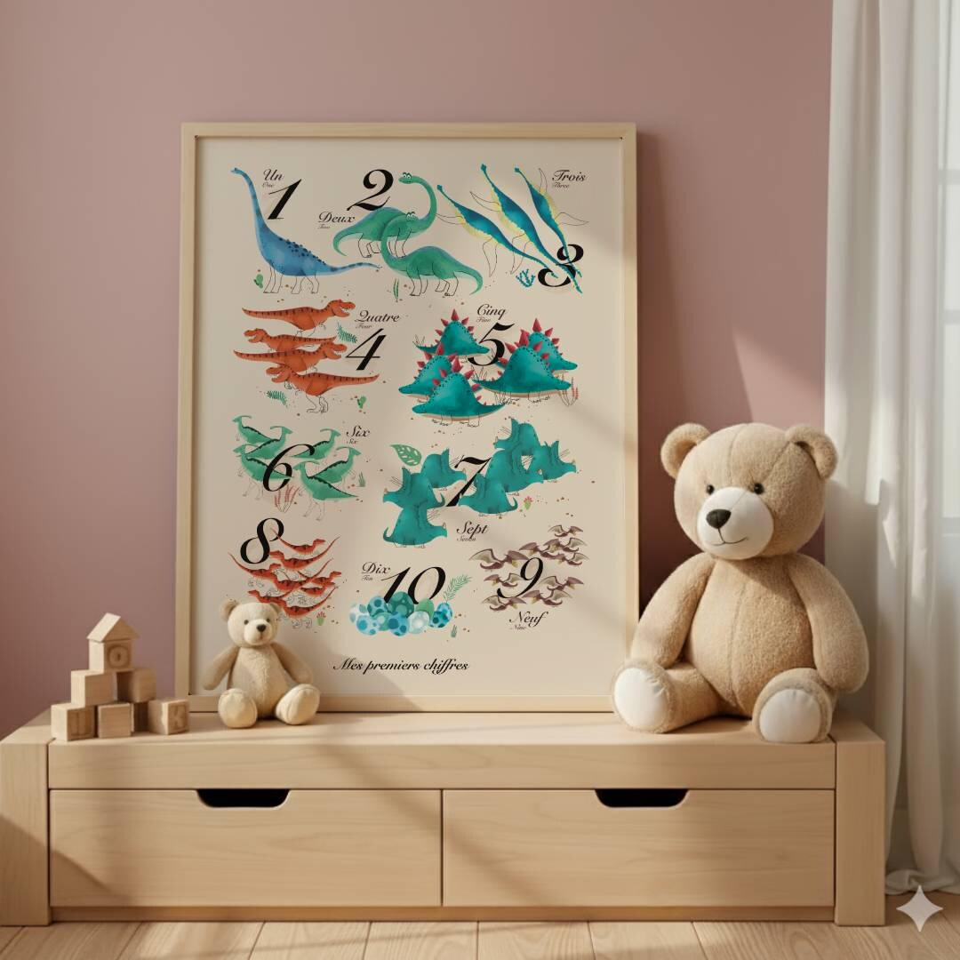 Dinosaur Poster | Children's Room Poster | Favorite Animals ...