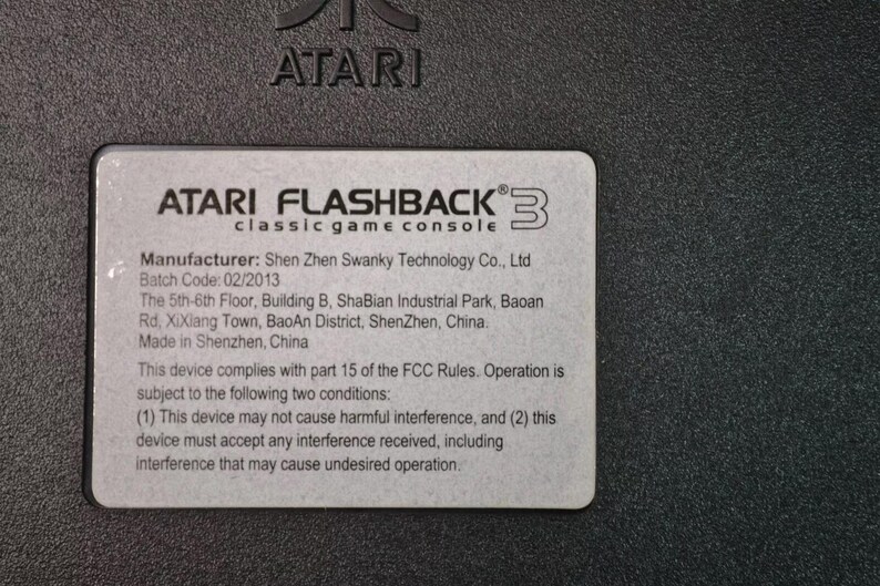 Atari Flashback 3 Classic Game Console With Joysticks and Cords ...