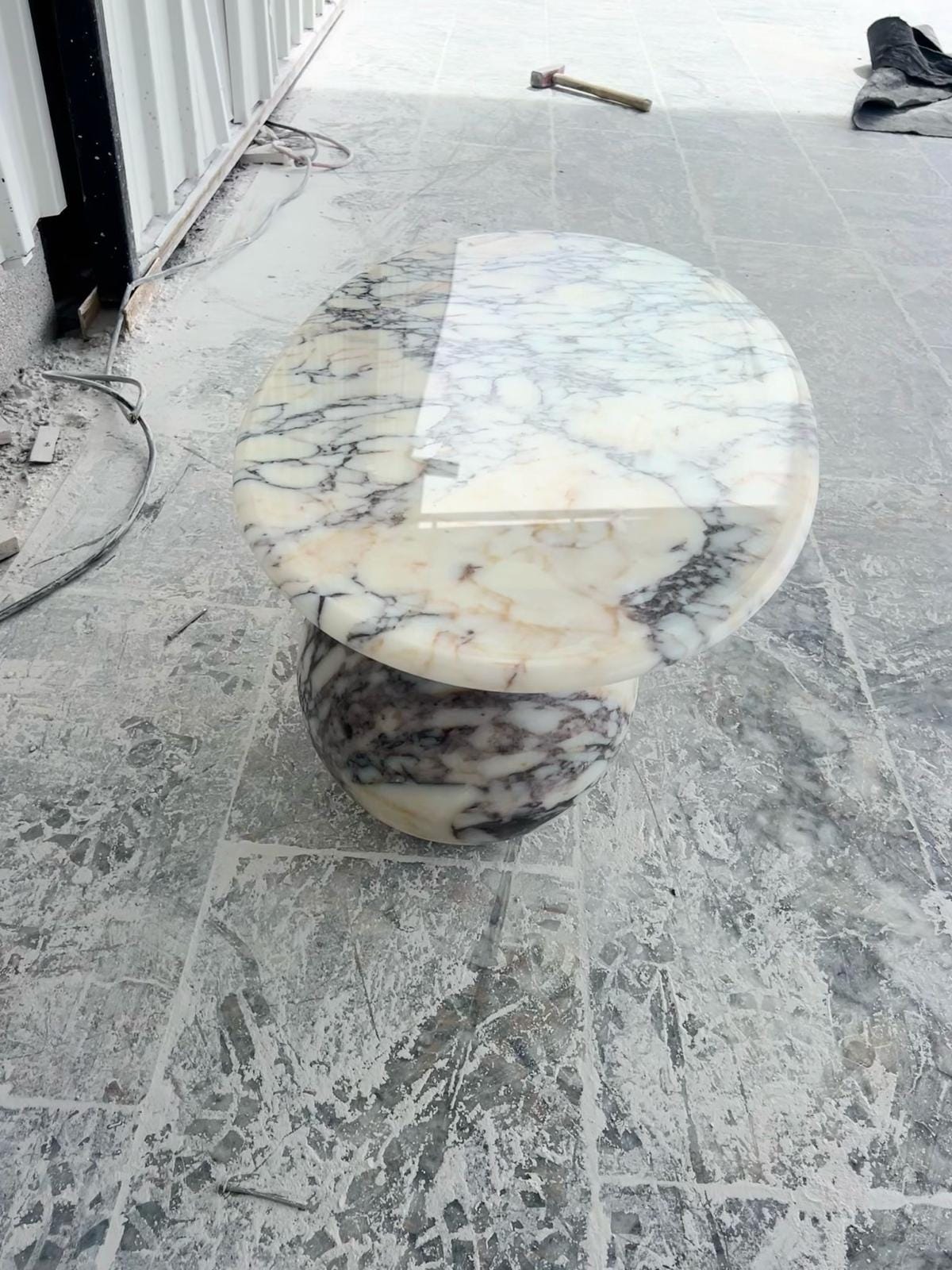 Calacatta Viola Stone Marble Coffee Table, Viola Marble End Table ...