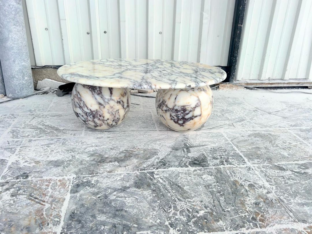Calacatta Viola Stone Marble Coffee Table, Viola Marble End Table ...