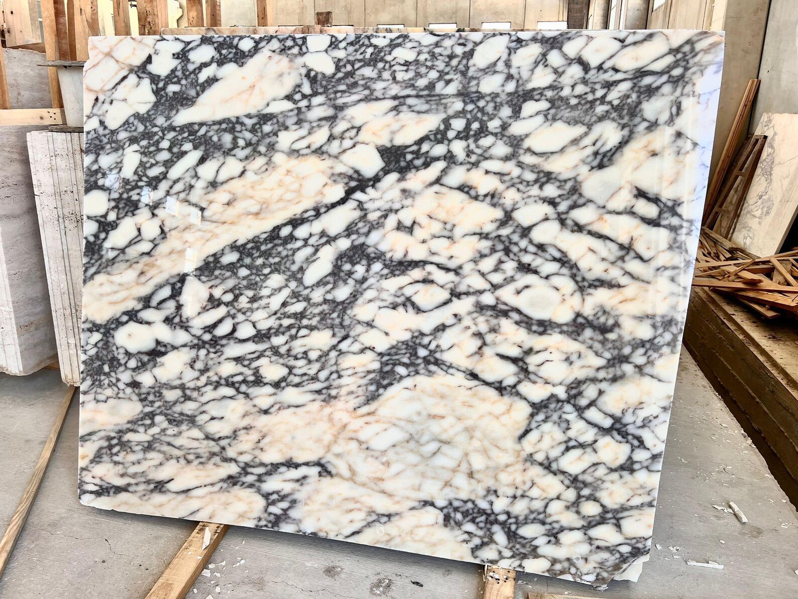 Calacatta Viola Marble Table, Dining Room Marble Table, Kitchen Viola ...