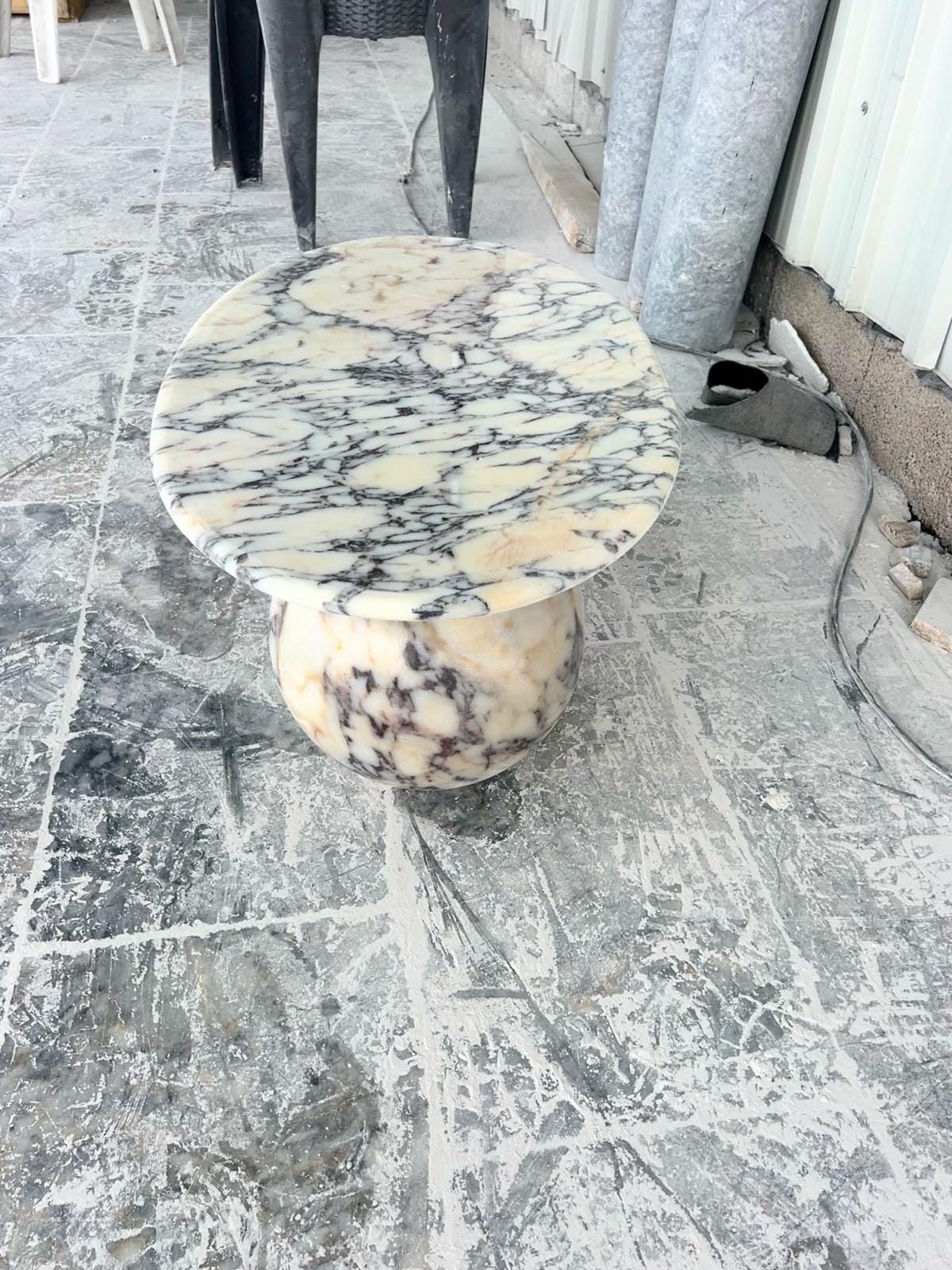 Calacatta Viola Stone Marble Coffee Table, Viola Marble End Table ...