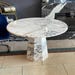 Calacatta Round Dining Table - Marble Round Dining Table - Calacatta ...