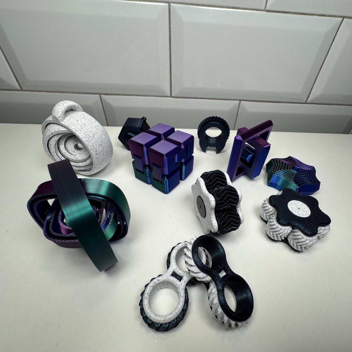 Tactile 3D Printed Fidget Gadgets – Spinners & Gears for Stress Relief ...