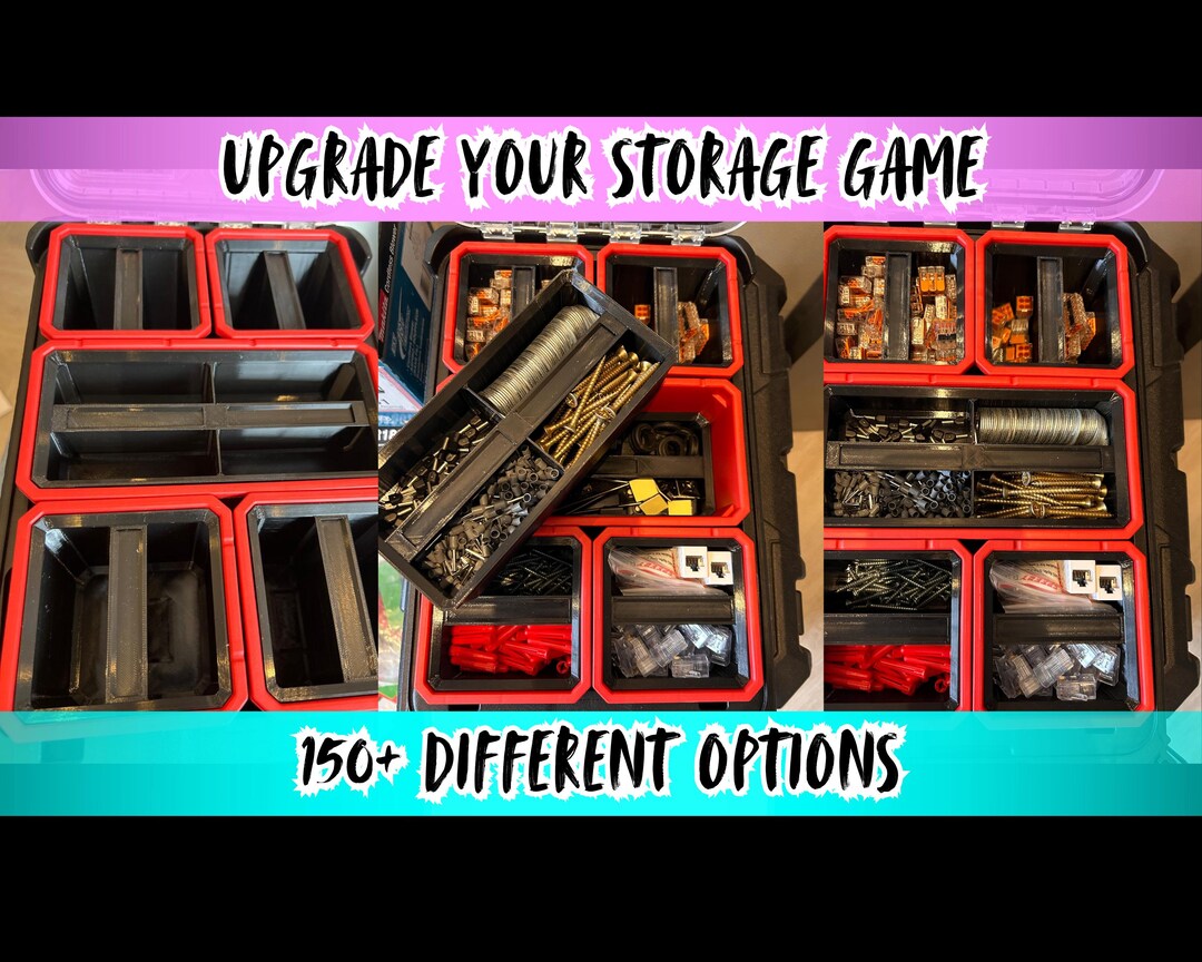 Milwaukee Packout Bin Inserts: Custom 3D Printed Tool Box Organiser ...