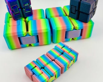3D Printed Infinity Fidget Cube Tiktok Toy for ADHD and Stress Relief ...