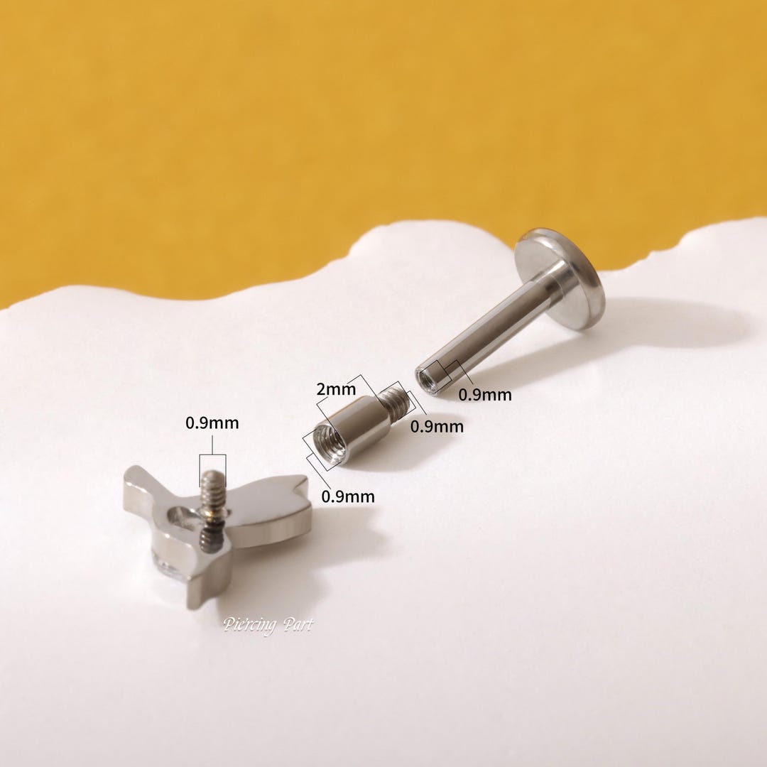 14G 16G Titanium Earring Post Extender – 2mm Extension Rod for Internal ...