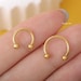 16G Titanium Tiny Ball CBR Septum, Internally Threaded Nose Ring ...