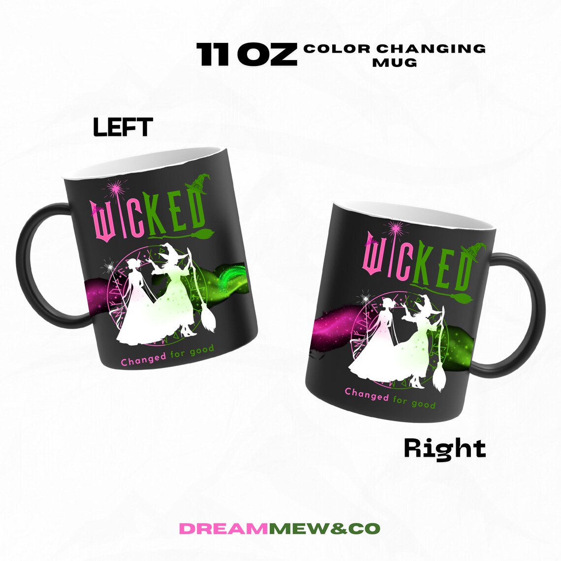 Wicked Changed for Good Mugs, Wicked Defy Gravity Mugs,color Changing ...