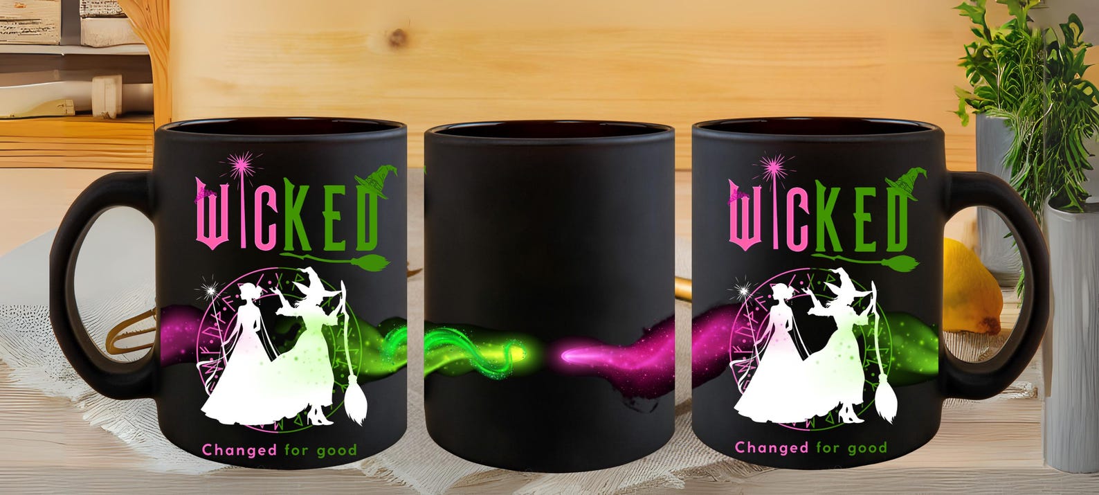 Wicked Changed for Good Mugs, Wicked Defy Gravity Mugs,color Changing ...