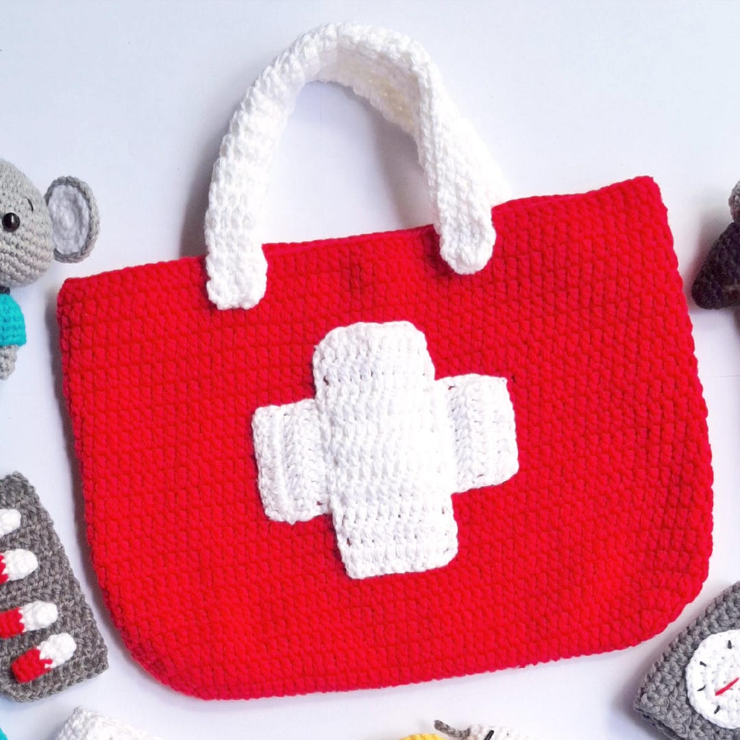Funny Crochet Medical Doctor's Bag PDF English Pattern for Beginners ...