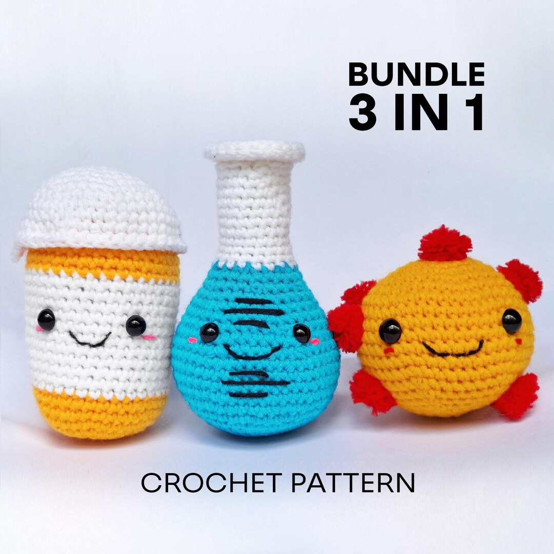 Amigurumi Cute Crochet Medical Supply Toy Pattern, Crochet Tutorial for ...