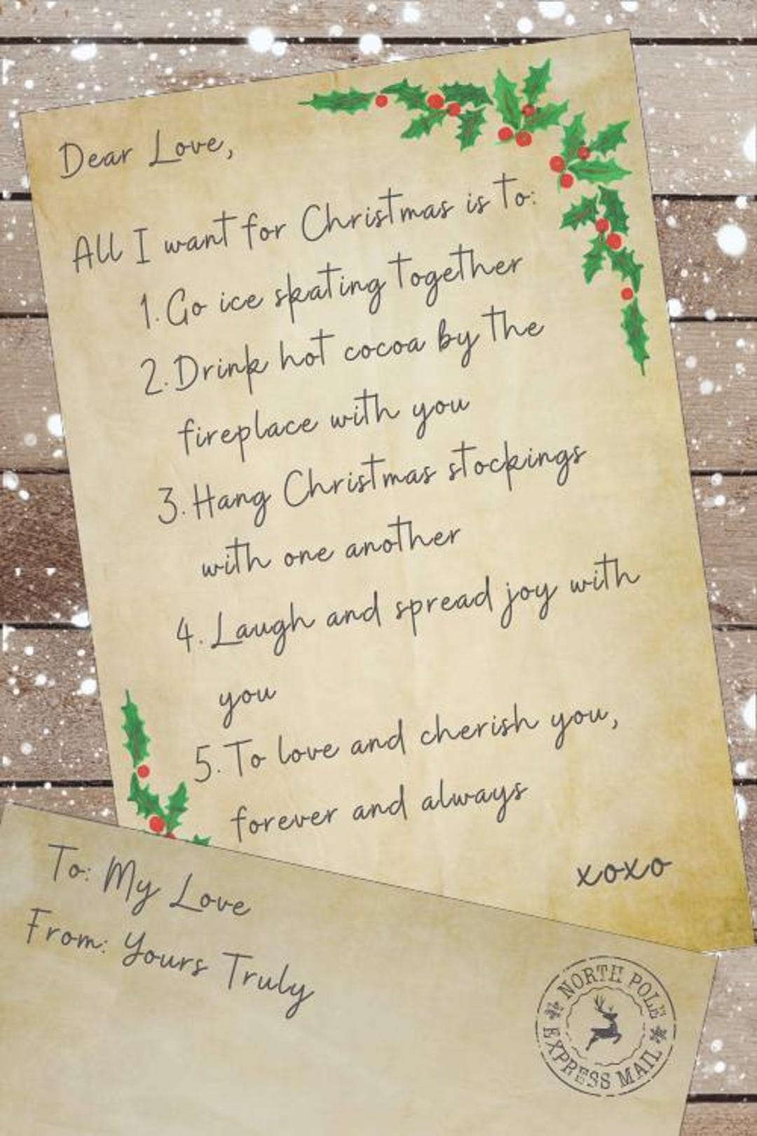 Letter to Significant Other the Perfect Christmas Gift - Etsy