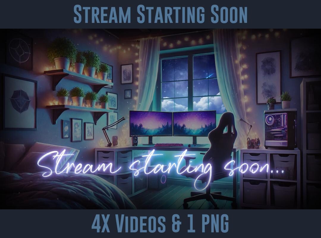 Animated Twitch Streaming Screens Stream Starting Soon, Stream Ending ...