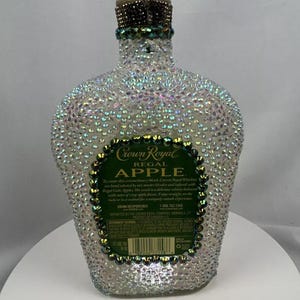 Bejeweled Crown Royal Apple Decanter Bottle, Glam - Etsy