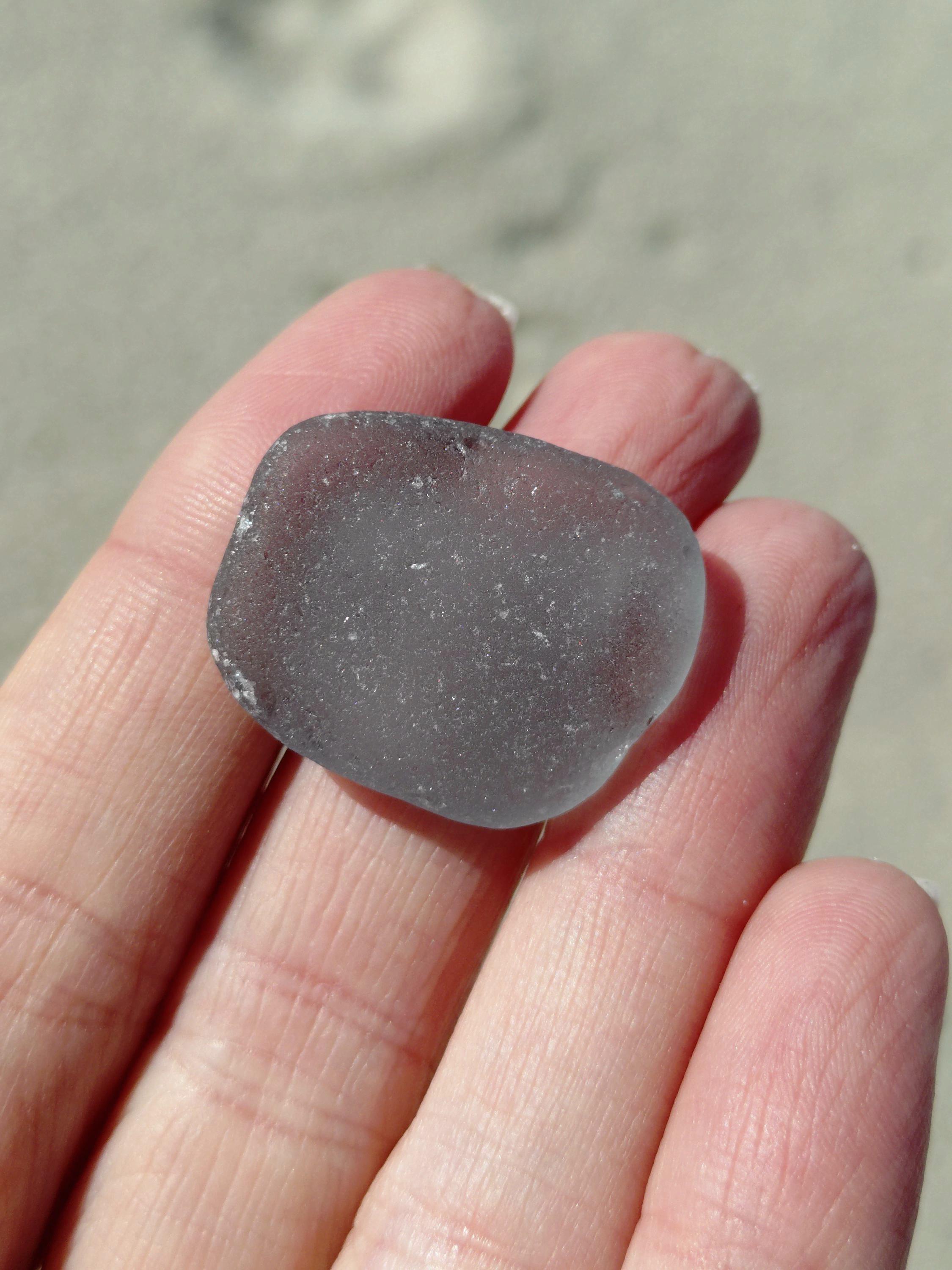 Rare Grey Sea Glass: Baltic Beach Collectible - Etsy