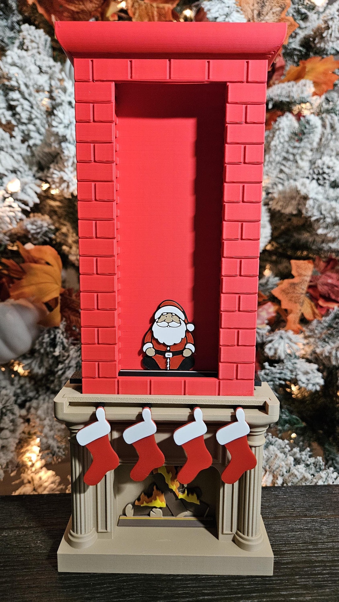 Santa Chimney Christmas Countdown Advent Calendar - Etsy