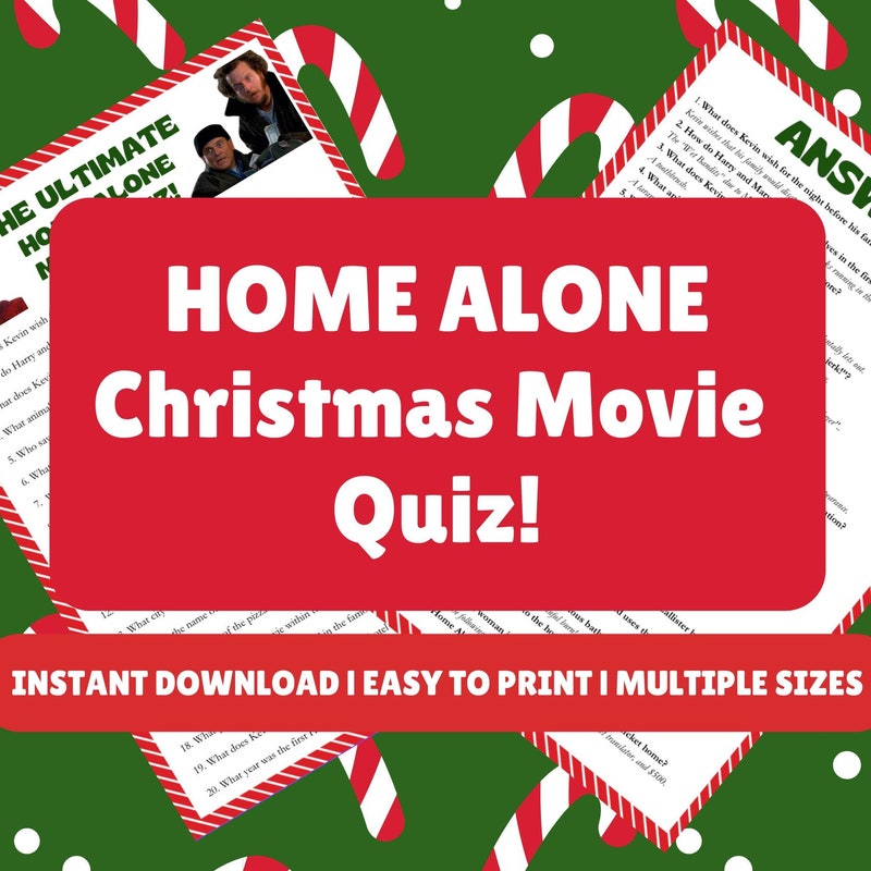 Trivia Home Alone - Etsy