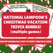 BUNDLE National Lampoon's Christmas Vacation Movie Trivia Games, Finish ...