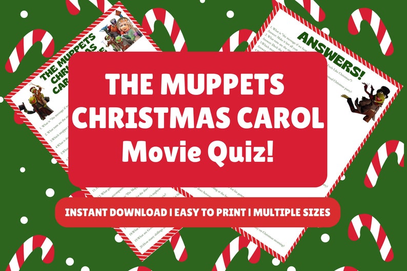 The Muppets Christmas Carol Movie Trivia Quiz, Christmas Games ...