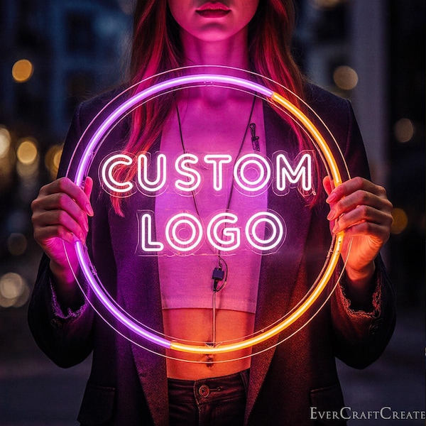 Custom Logo Led Light - Etsy UK