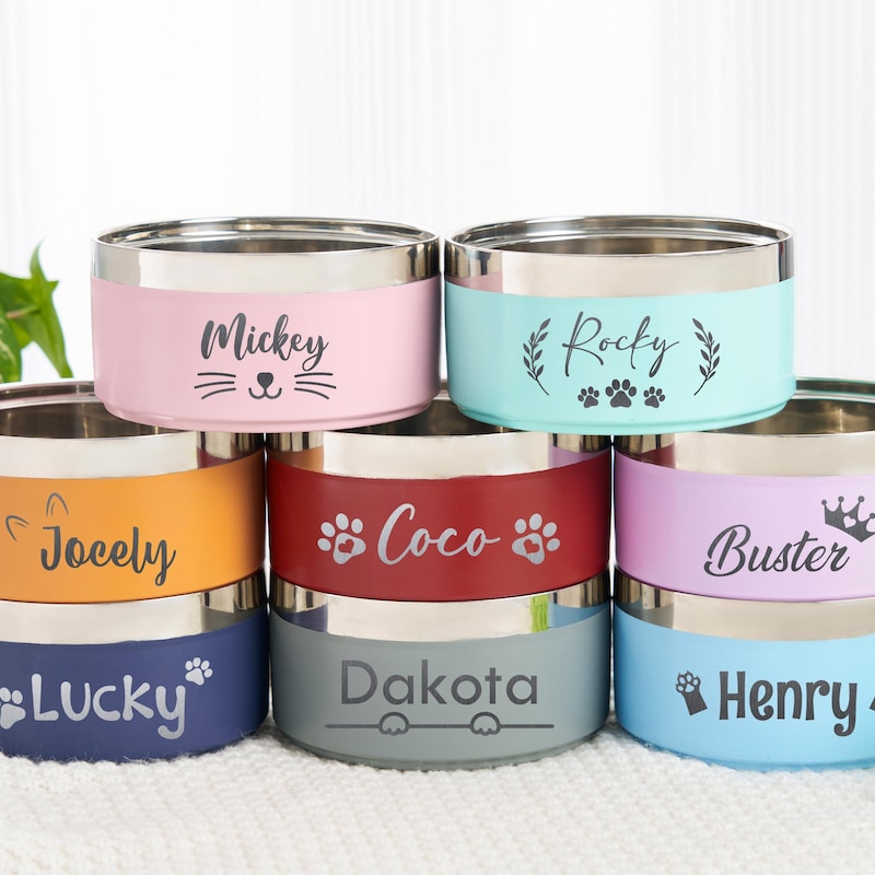 Custom Dog Bowls - Etsy